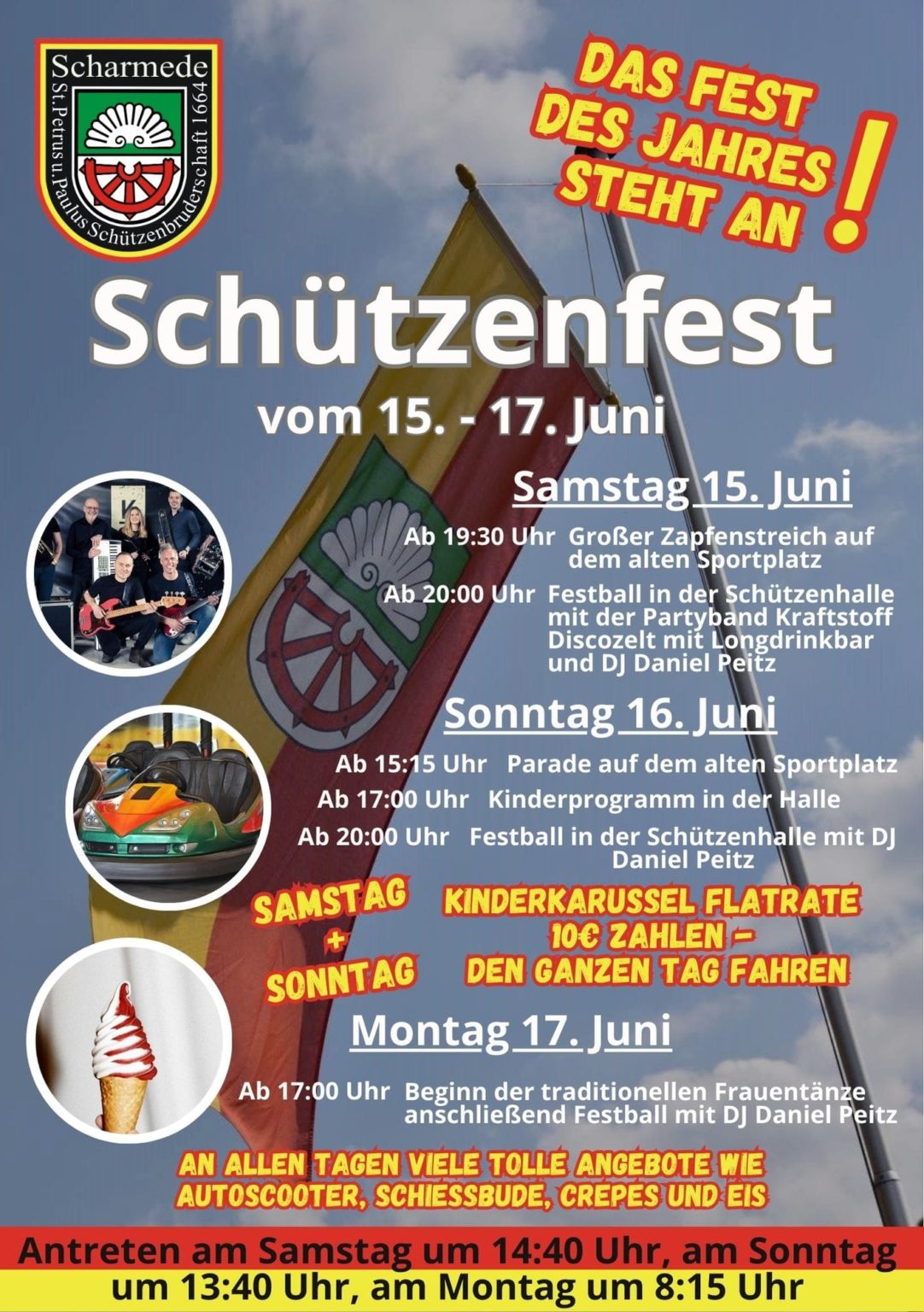 Schützenfest in Scharmede vom 15. bis 17. Juni 2024 - Bürger- und ...